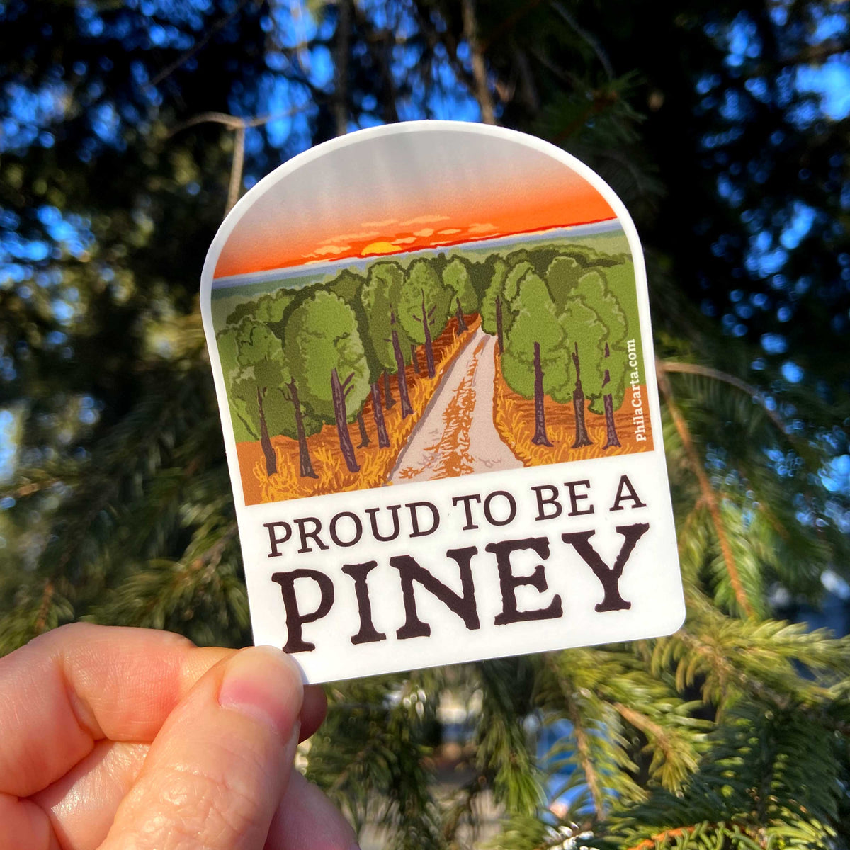 Proud to Be a PINEY New Jersey Sticker - NJ Pine Barrens Sticker ...